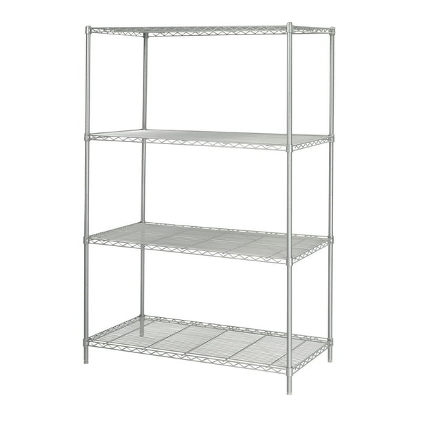 Industrial Wire Shelving, 48 x 24"-Finish:Gray - Walmart.com - Walmart.com
