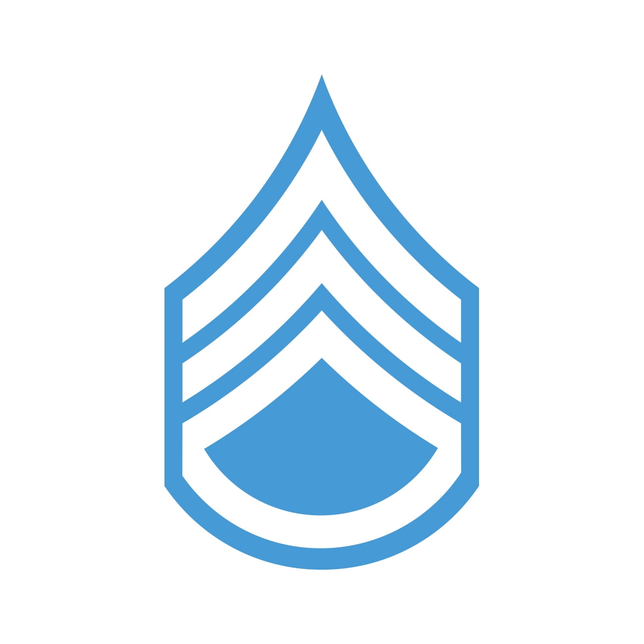 E-6 Staff Sergeant Rank Sticker Decal Die Cut - Self Adhesive Vinyl ...