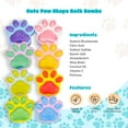 Bath Bomb Gift Set, 32 Pcs Natural Organic Cat Paw Bath Bombs with Rich ...