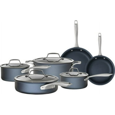 Calphalon Premier Space-Saving Hard-Anodized Nonstick Cookware, 10 ...