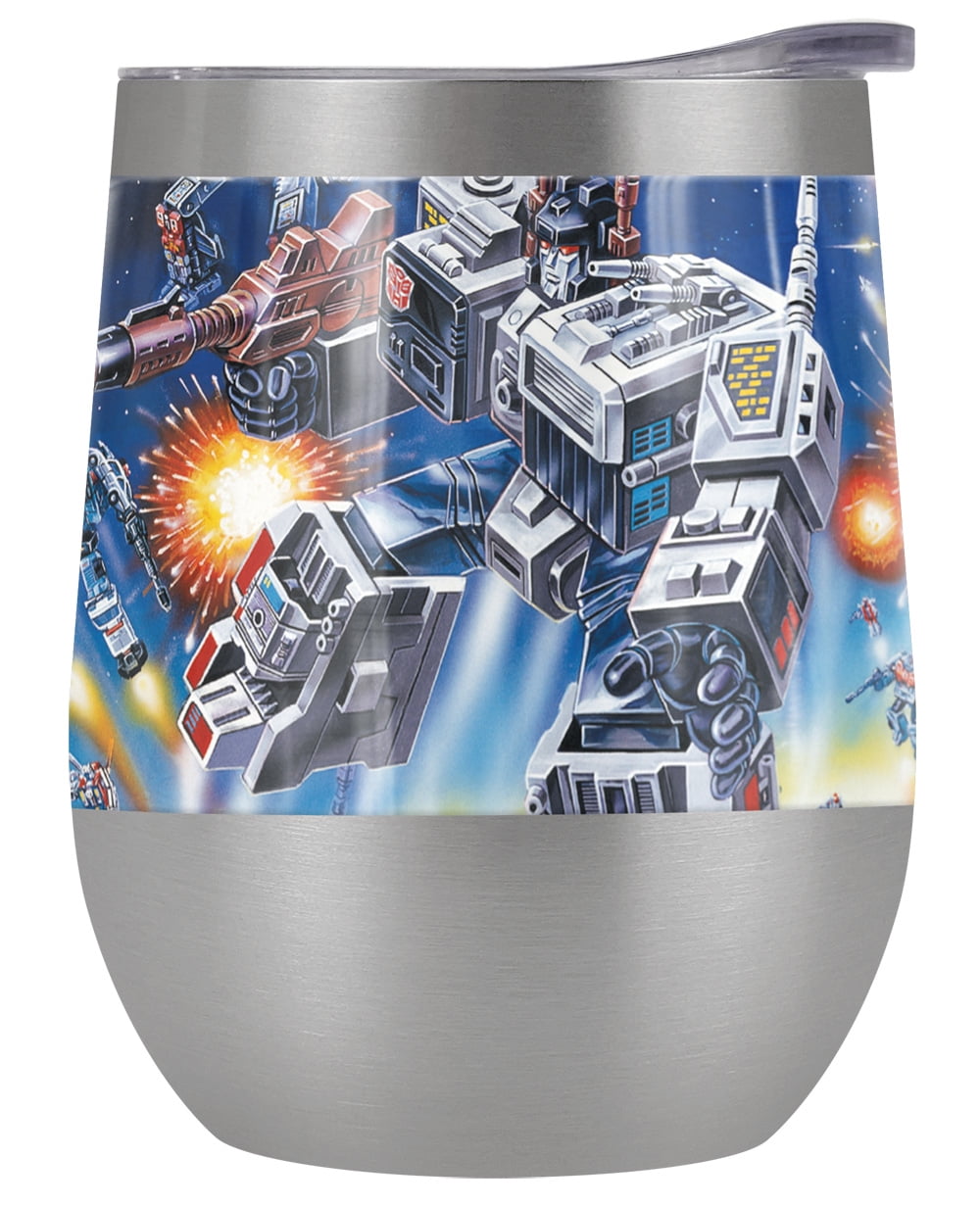 Transformers Official Decepticon Box Art 12 oz Stemless Tumbler ...