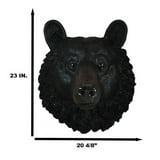 Large Magnificent Black Bear Wall Head Taxidermy Replica Decor Plaque ...