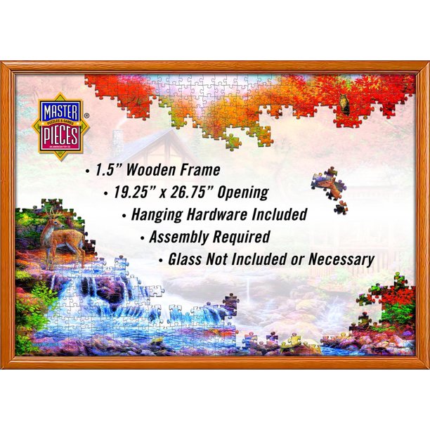 MasterPieces Accessories - Natural Wood Puzzle Frame for 1000 Piece ...