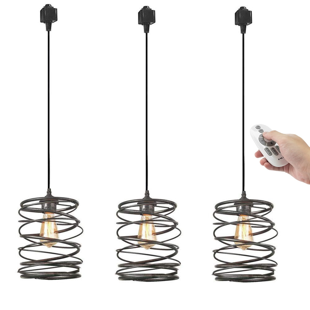 Kiven H-Type Track Lighting, 3-Light Modern Halo Track Pendant Light ...