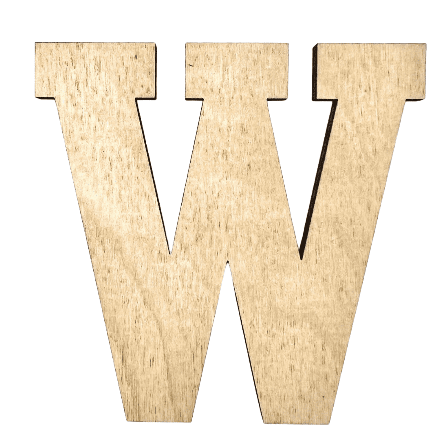 5" Tall Birch Plywood Letter W | 1/4" Thick | Krafty Supply Letters ...