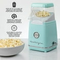 Nostalgia CLHAP12AQ Classic Retro Healthy Hot-Air Tabletop Popcorn ...