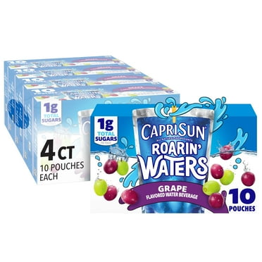 Capri Sun Roaring Waters Variety Pack - Grape, Strawberry, Tropical, Cherry, 40 ct - Walmart.com