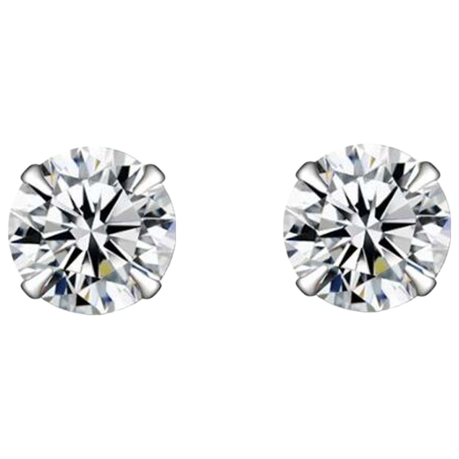 Click here for Riforla Women Silver Round Stud Earrings Womens Ea... prices