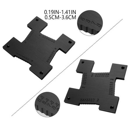 Pack of 2 Woodworking Height Workbench Tablesaw Ruler Gauge Plastic ...