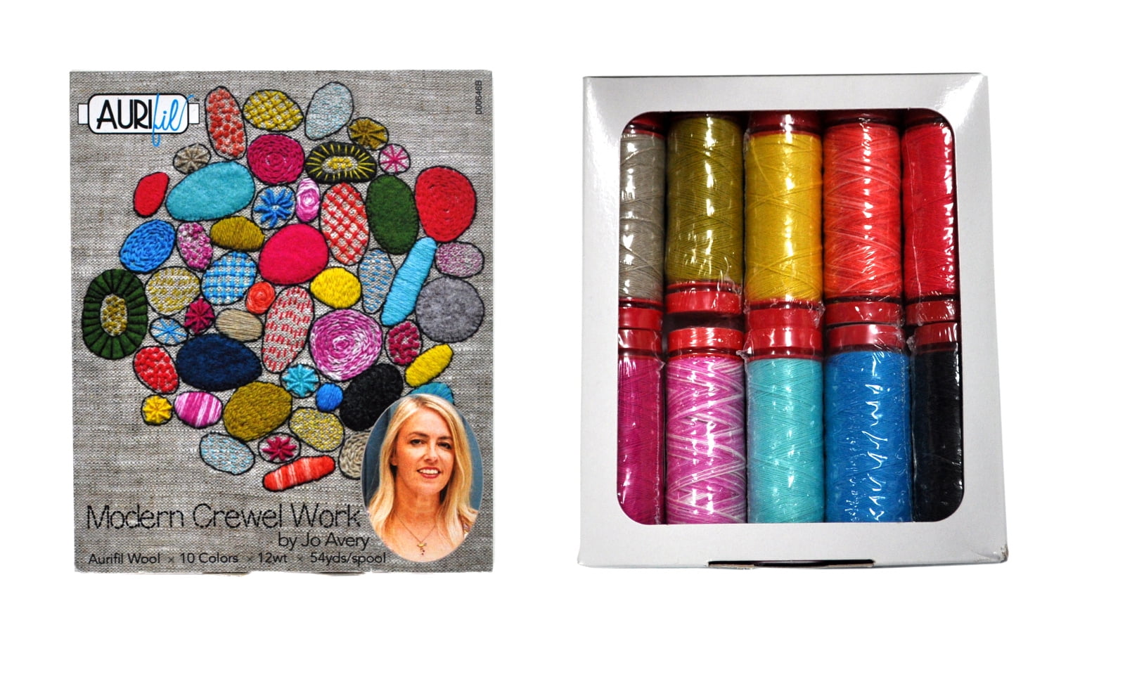 Aurifil Modern Crewel Work Thread Collection JA12MCW10 - Walmart.com