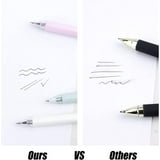 RETON 6 PCS 0.5mm Retractable Black Ink Ballpoint Pen with Refills, Gel ...