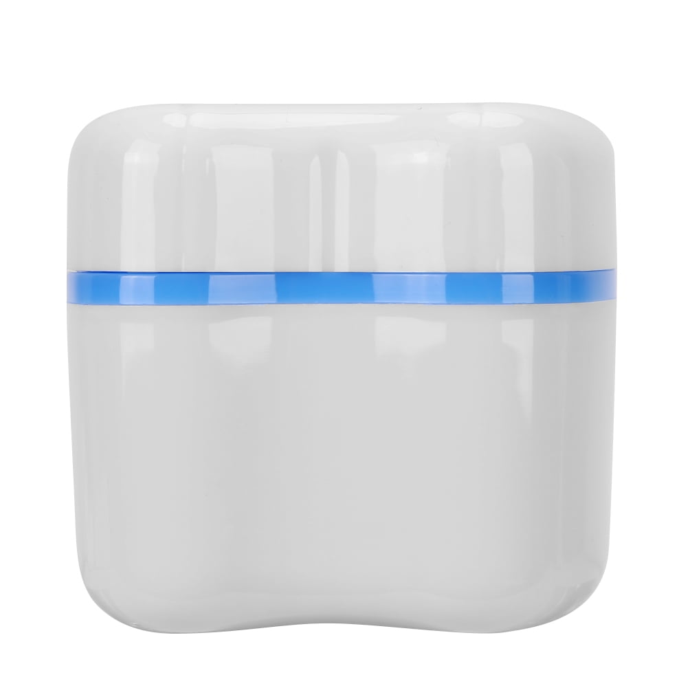 Denture Box Bathroom Travel Denture Cup False Tooth Cleaning Container ...