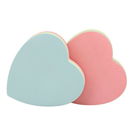 JERUIX Heart-Shaped Sticky Notes Posted Self-Adhesive Paper Notes ...