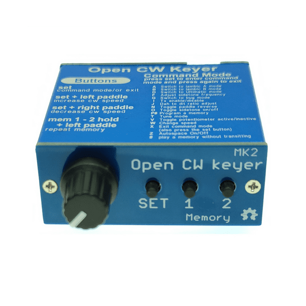 Open CW Keyer MK2 Finished with Aluminum Shell CW Keyer MK2 KIT CW Speed Adjustable From 1 to ...