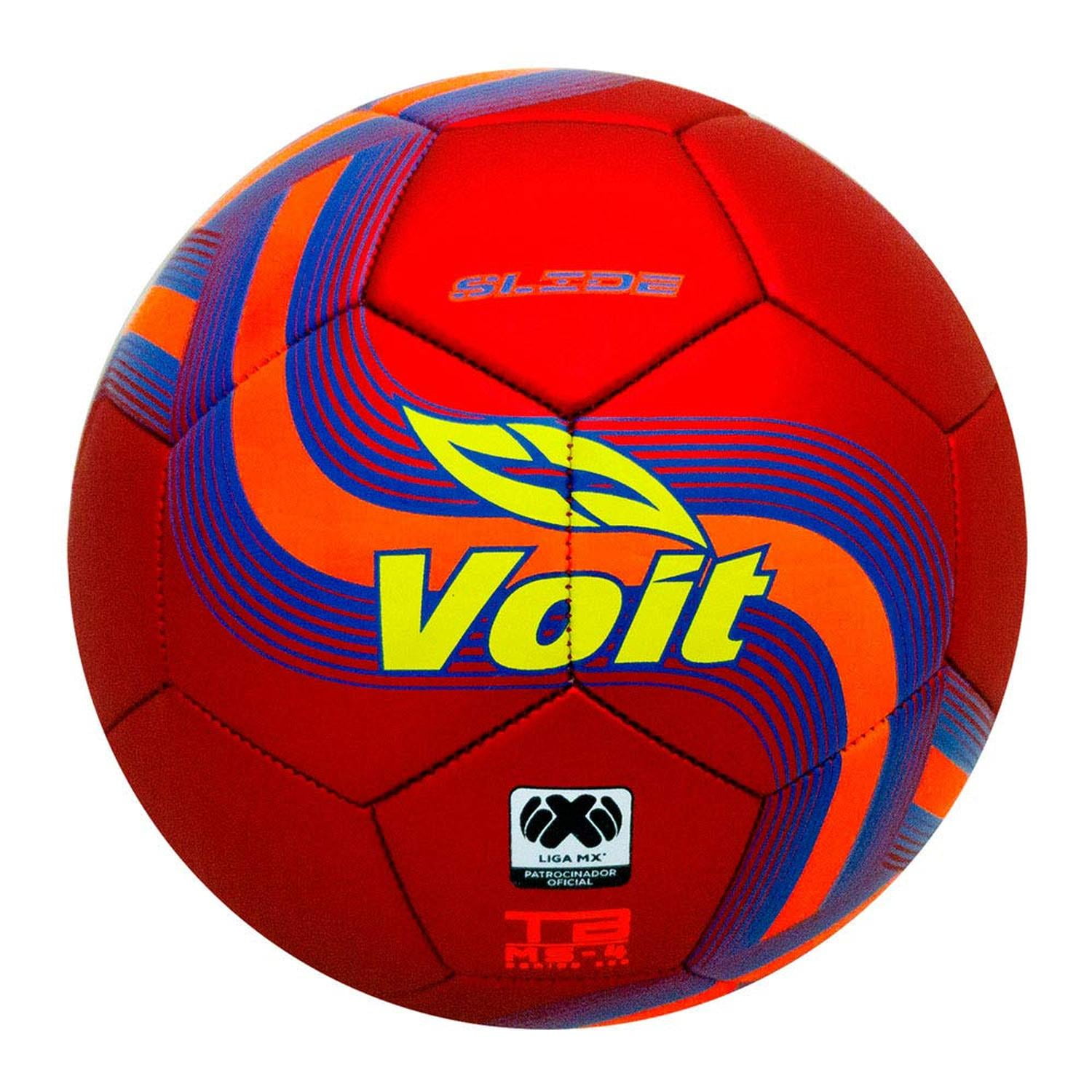 Voit Balón de Fútbol Slide II No.4 Multicolor, Cosido a Maquina, Puede ...