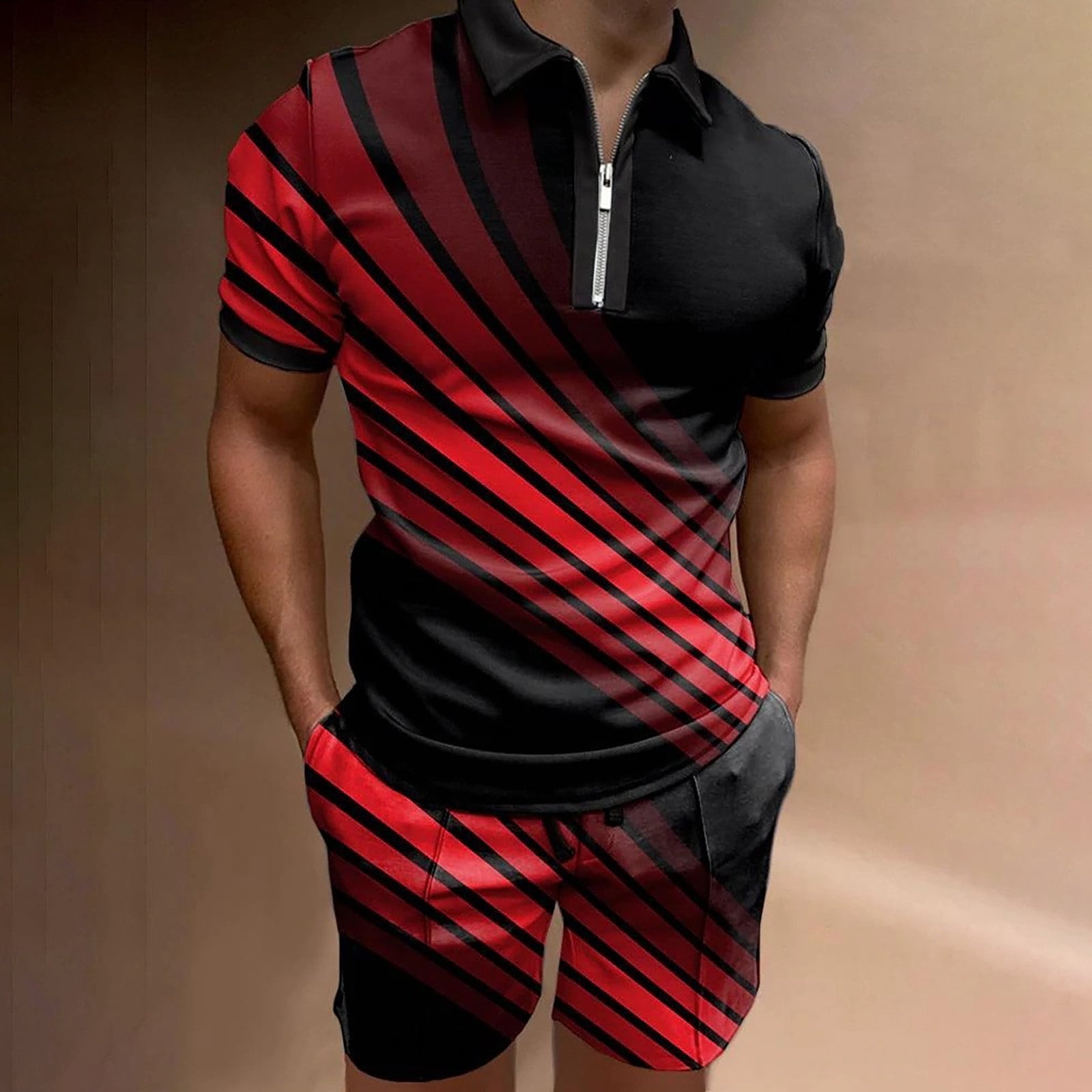 Vedolay Workout Short Sets For Men Men 2 Piece 2023 Short Set Sleeve ...