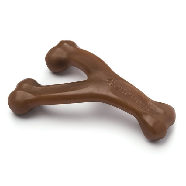 Benebone Real Peanut Durable Wishbone Dog Chew Toy, Medium - Walmart.com