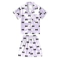 Baby Boy Outfits Kids Casual Printed Short Sleeve Lapel Top with Shorts ...