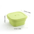 17oz Foldable Lunch Box, Portable Travel Bowl for Outdoor Picnic and ...