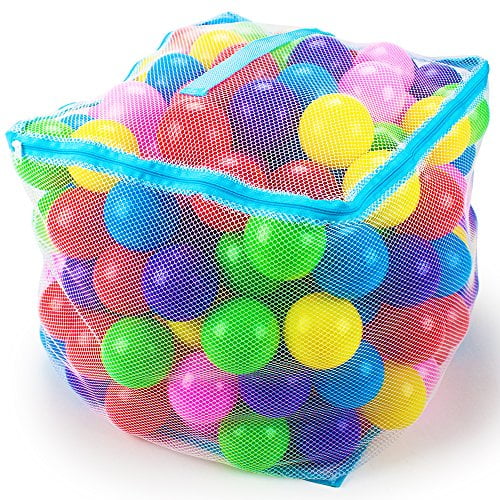 Imagination Generation 200 Jumbo Multi-Colored Soft Ball Pit Balls with ...