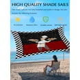 Abstract Sun Shade Sail 6.5'X10' Cartoon Style Chef Bread White Black ...