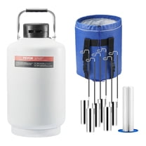 VEVOR Liquid Nitrogen Tank, 20 L Aluminum Alloy Liquid Nitrogen ...