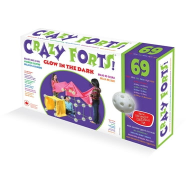 Crazy Forts! 69 Piece Buildable Indoor/Outdoor Play Fort Playset - Walmart.com