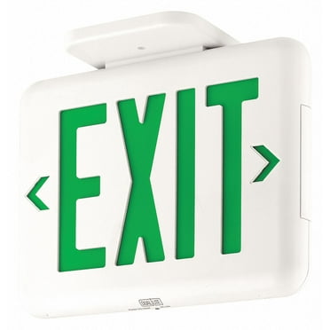Photoluminescent Exit Sign Glow In The Dark (Green) / UV Inks on ...