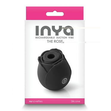 Inya The Rose Rechargeable Suction Vibrator, Red - Walmart.com