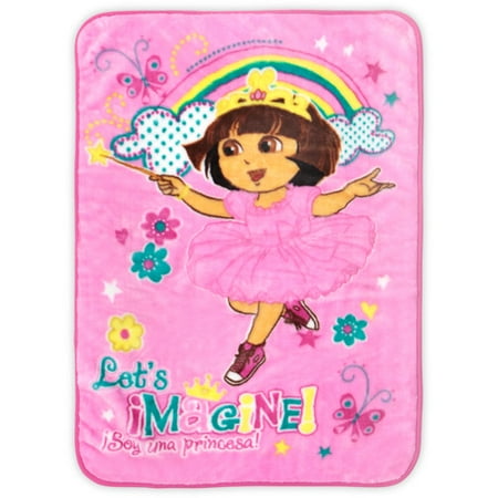 Dora the Explorer Hi-Pile Blanket - Walmart.com