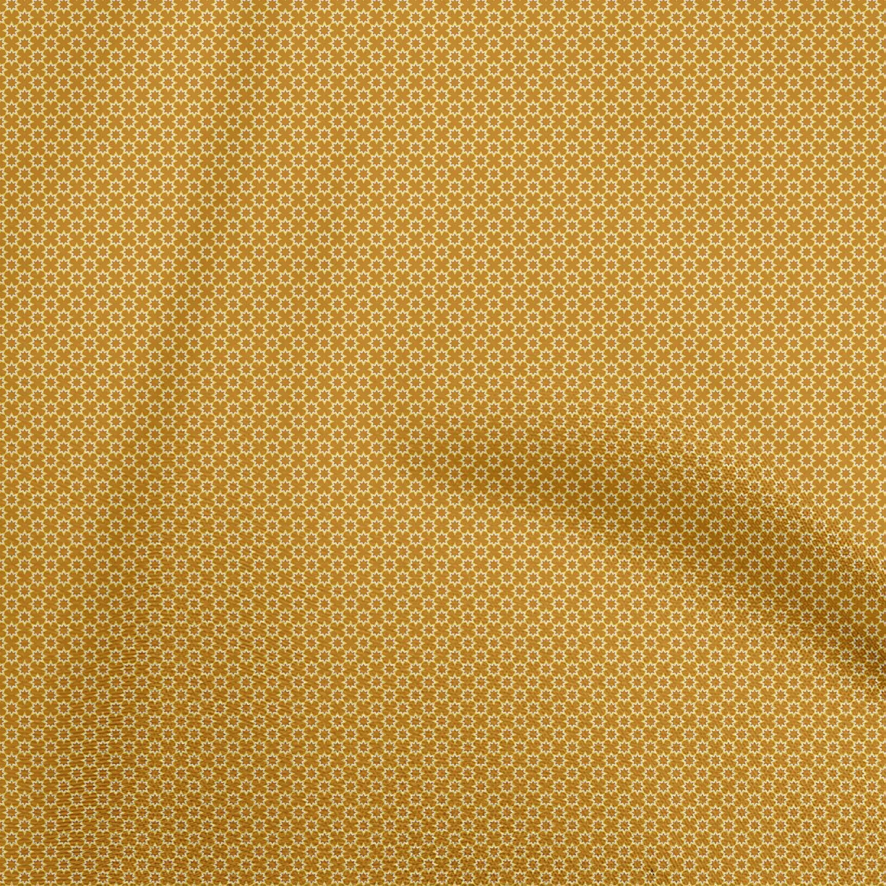 oneOone Georgette Viscose Dark Mustard Fabric Arabic Moroccan Sewing ...
