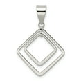 Sterling Silver Fits up to 6.00mm Diamond Shape Pendant - Walmart.com