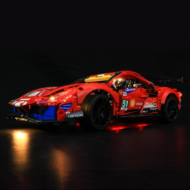 BRIKSMAX LED Lighting Kit for Ferrari 488 GTE "AF Corse #51", Light Set ...