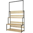 Hanging Plant Stand Organizer, Metal Bamboo Tall Plant Rack, Multiple 4 ...