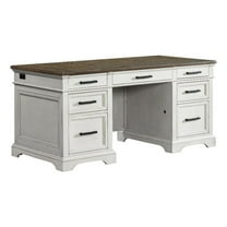"Intercon Furniture Drake 66"" Executive Desk with Drawers in Rustic ...