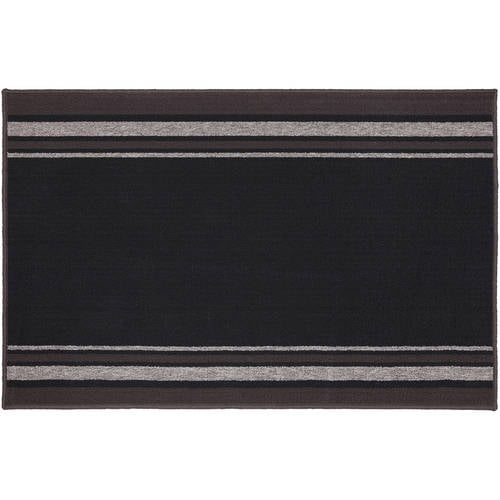 Mainstays Titan Stripe Indoor Living Room Area Rug, Chocolate, 40"x 60 ...