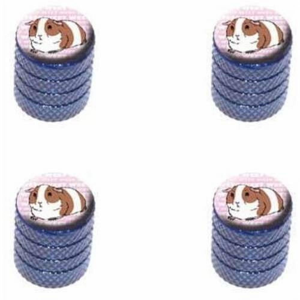 Guinea Pig Pet Critter Pink Tire Rim Wheel Aluminum Valve Stem Caps ...