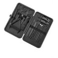 Black Nail Clipper 18 Set Stainless Steel Manicure Nail Scissors ...