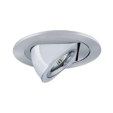 4 INCH CHROME & MATTE frosted white BAFFLE TRIM, WITH SOCKET BRACKET ...