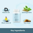 M&RS Sea Moss Capsules, Ashwagandha, Black Seed, Vitamin D3, Natural ...