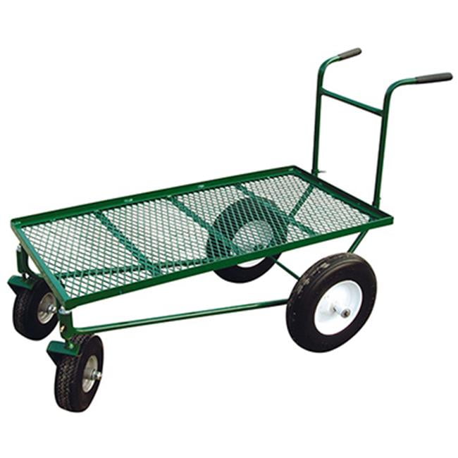 Border Concepts 90623 EZ Roller Lawn Cart, Green, 24 x 36-In ...