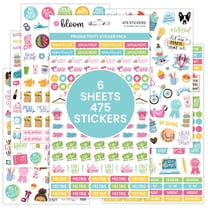 bloom daily planners Sticker Sheets, Vintage Holiday 6 Sheets - Walmart.com