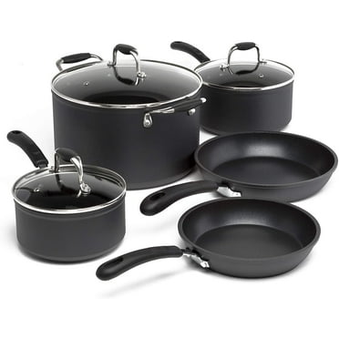 Ecolution Elements 8 Piece Non-Stick Cookware Set, Dishwasher Safe ...