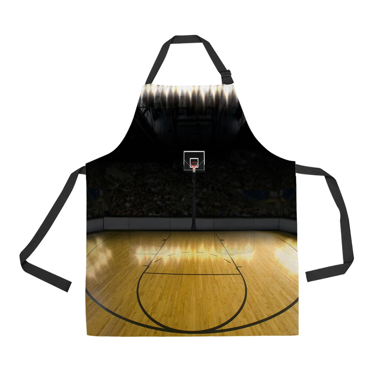 ECZJNT Basketball Court Adjustable Bib Kitchen Apron with Pockets for ...