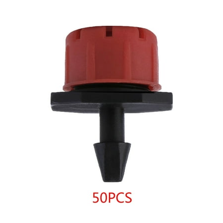 Langgg 50pcs Micro Flow Dripper Drip Head Water Dropper Adjustable Hose ...