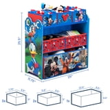 Disney Mickey Mouse Multi-Bin Toy Organizer by Delta Children - Walmart.com