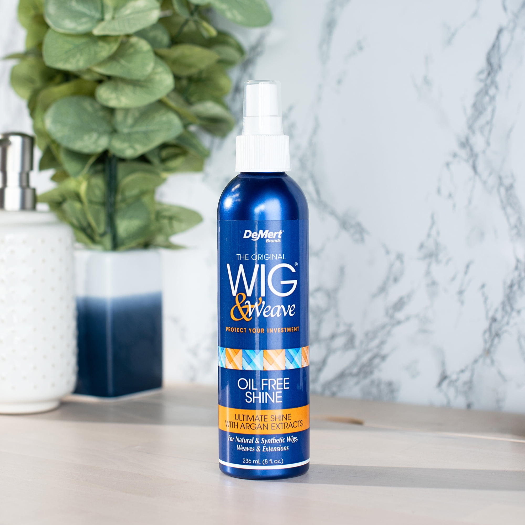 Wig & Weave Oil Free Shine with Argan Extracts, Shine Spray for Natural ...