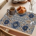 Abstract Placemats Set of 12, Cotton Linen Fabric Place Mats ...