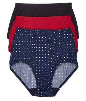 Olga Womens Without A Stitch Microfiber Brief 3-Pack Style-23173J ...