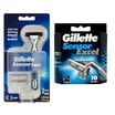 Gillette Sensor3 Three-Shaver Razor Handle Compatible with Sensor ...
